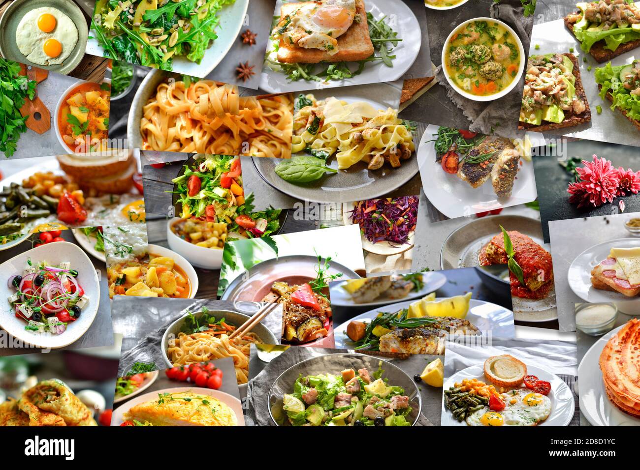 Indian food collage hi-res stock photography and images - Alamy