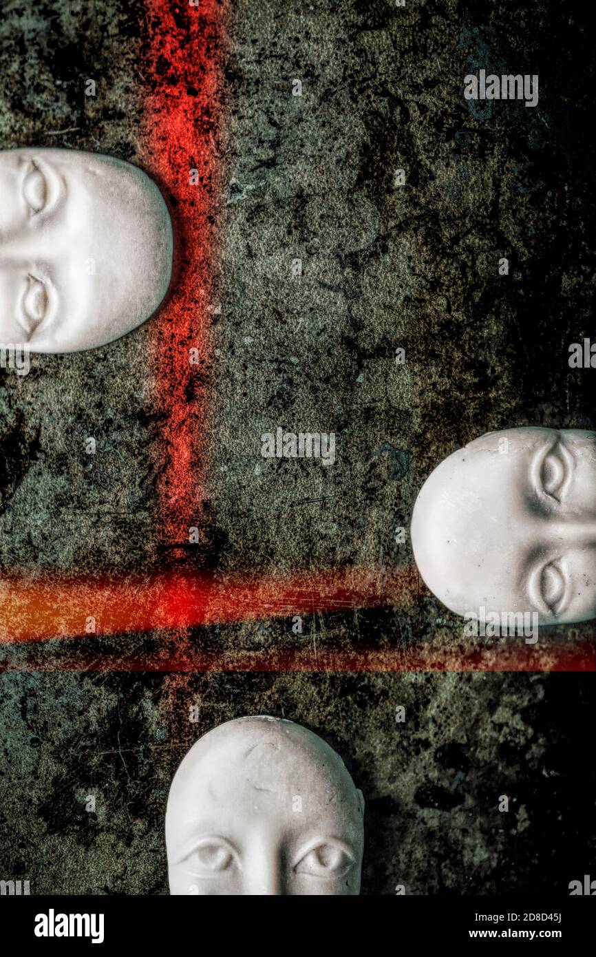 Stylized faces hi-res stock photography and images - Alamy