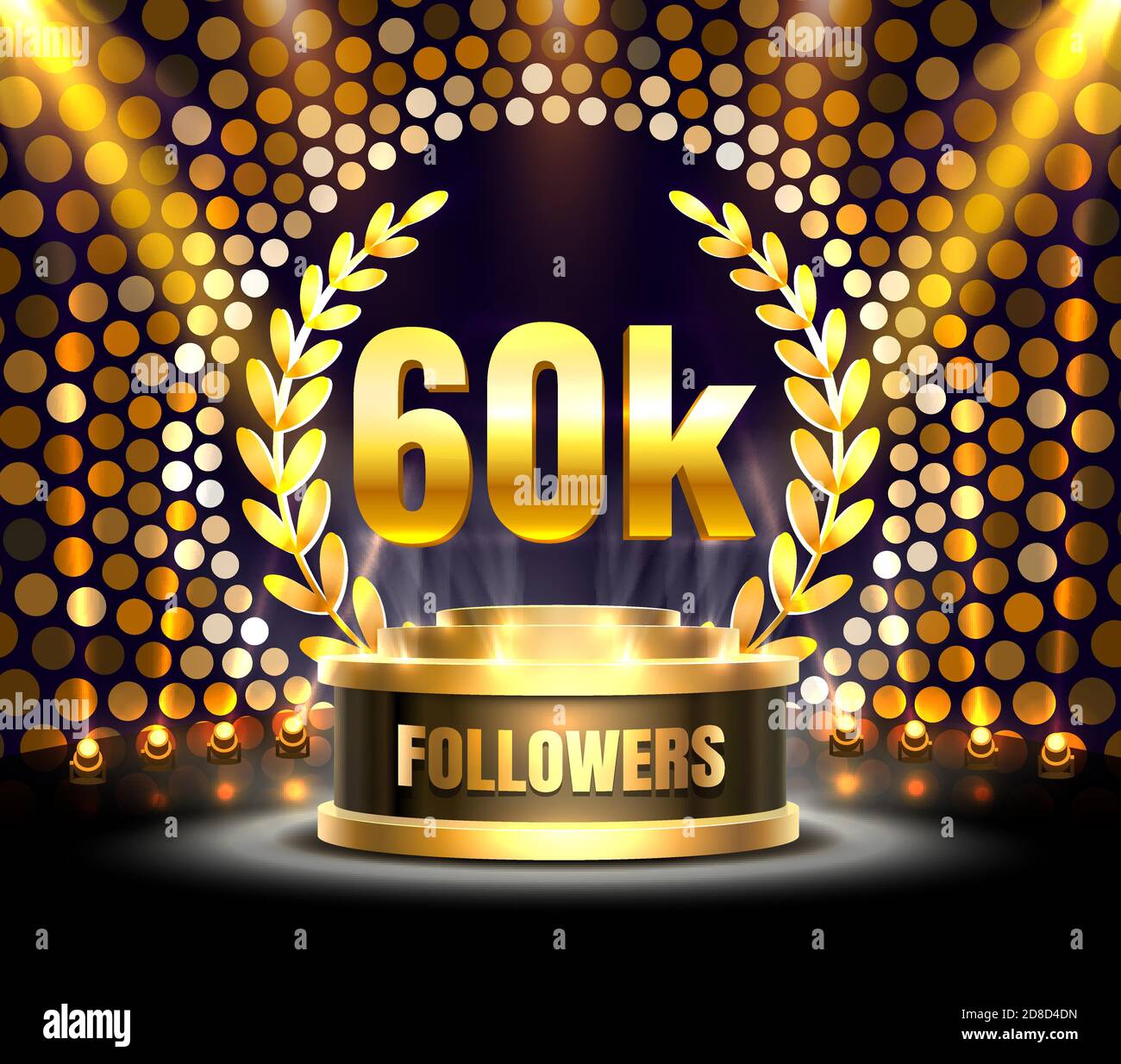 Thank you followers peoples, 60k online social group, happy banner ...