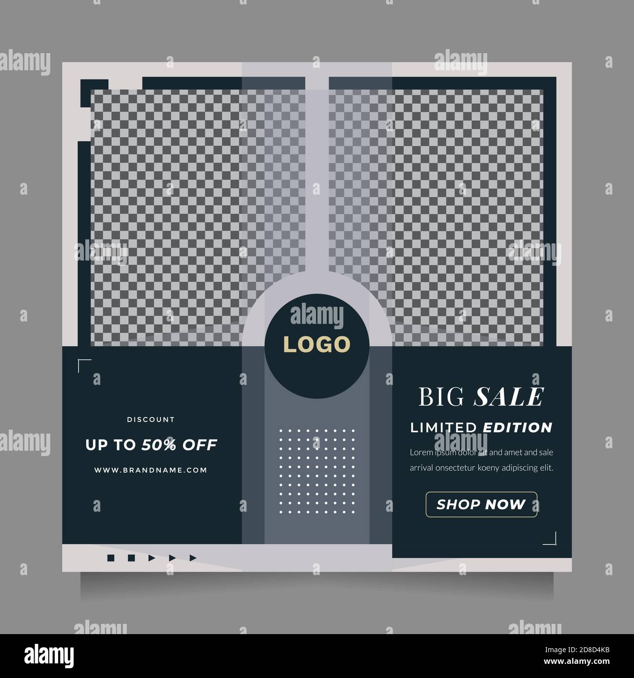 Social media post template promotion brand fashion. Social media ...