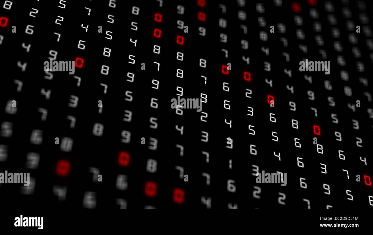 Abstract digital numbers background Stock Photo - Alamy