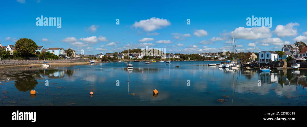 Panorama of Hooe Lake in Plymouth in Devon in England in Europe Stock ...