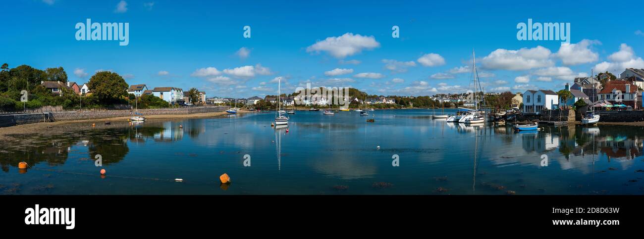 Panorama of Hooe Lake in Plymouth in Devon in England in Europe Stock ...