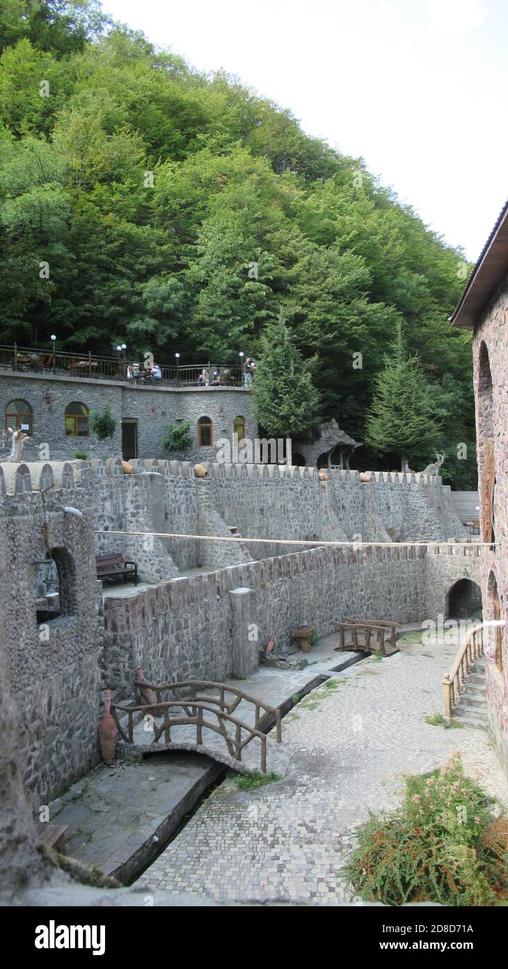 Gakh, Azerbaijan, July 5 2020 : "Sangar Qala Resort" Azerbaijan, Gakh ...