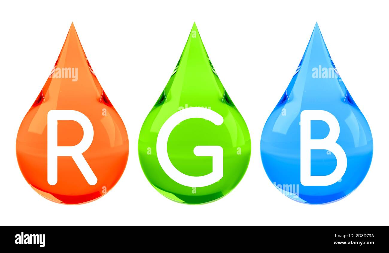 Ink drops set RGB Stock Photo - Alamy