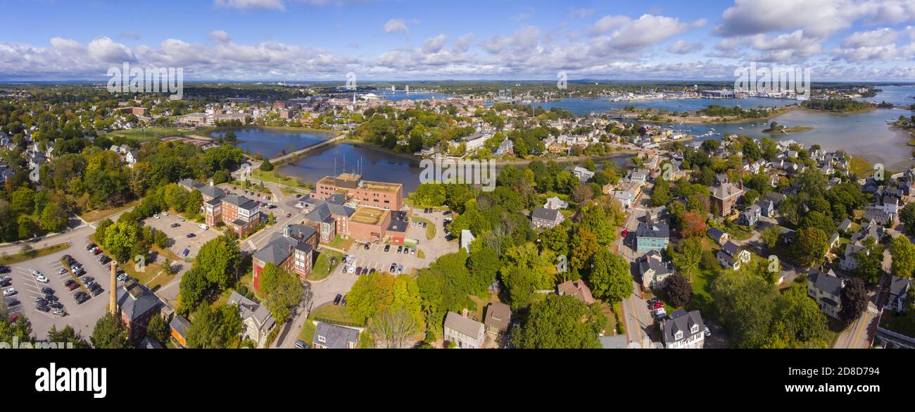 Portsmouth historic city center and Waterfront of Piscataqua River ...