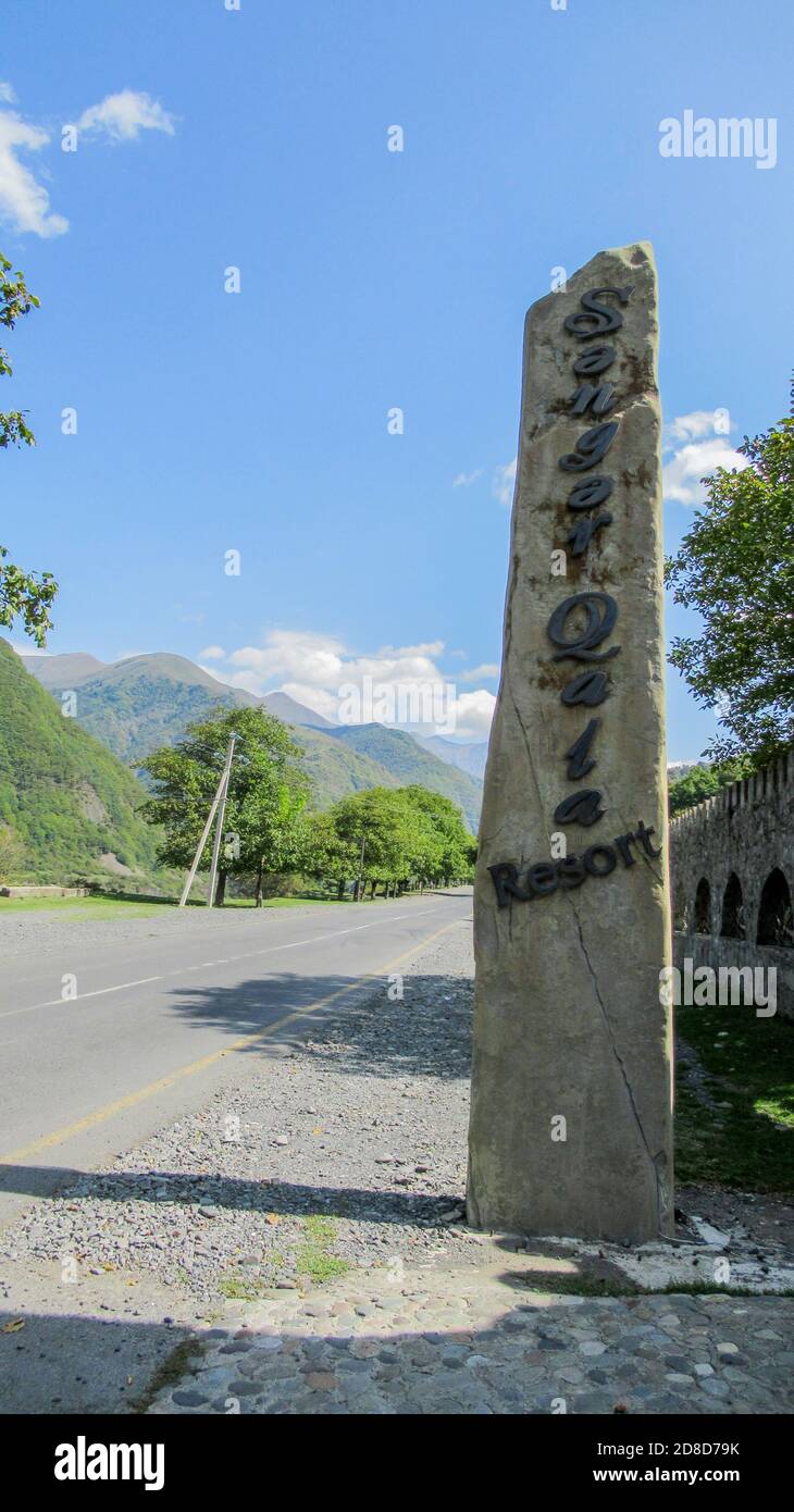 Gakh, Azerbaijan, July 5 2020 : "Sangar Qala Resort Stock Photo - Alamy