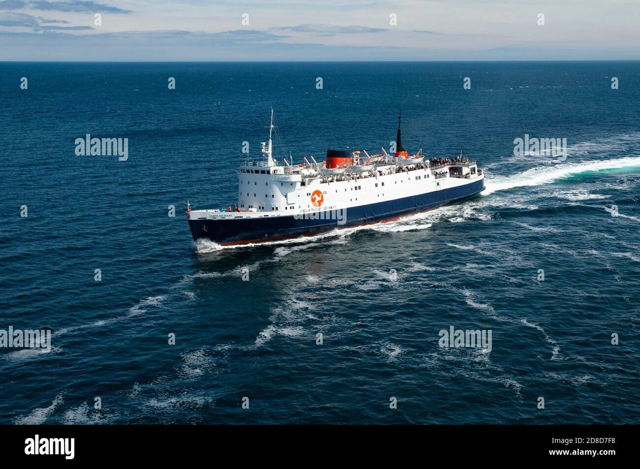 Isle of Man Steam Packet Company ferry Lady of Mann in the irish sea in ...