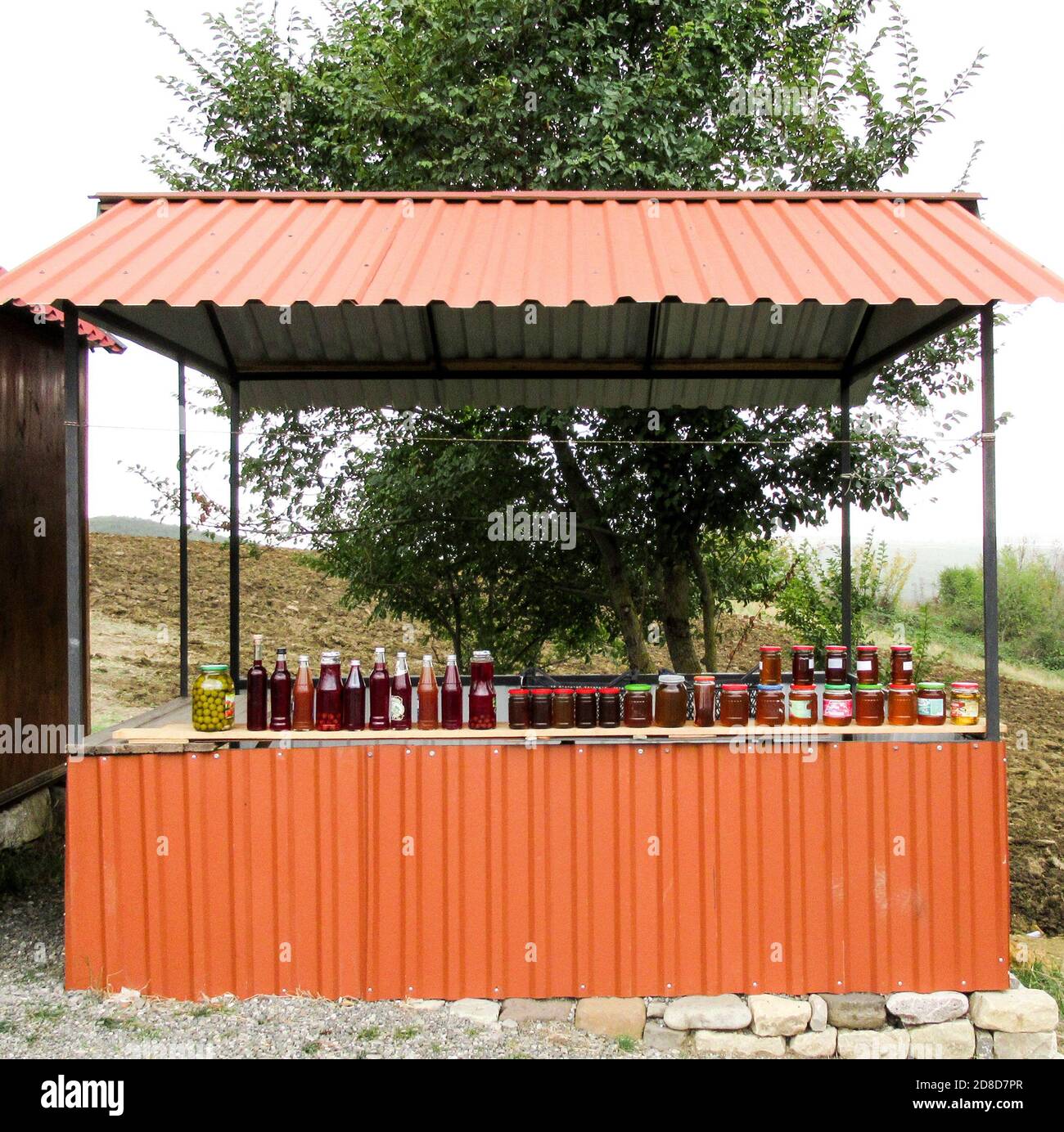 Local village market with natural, organic, clean fruit and vegetable ...