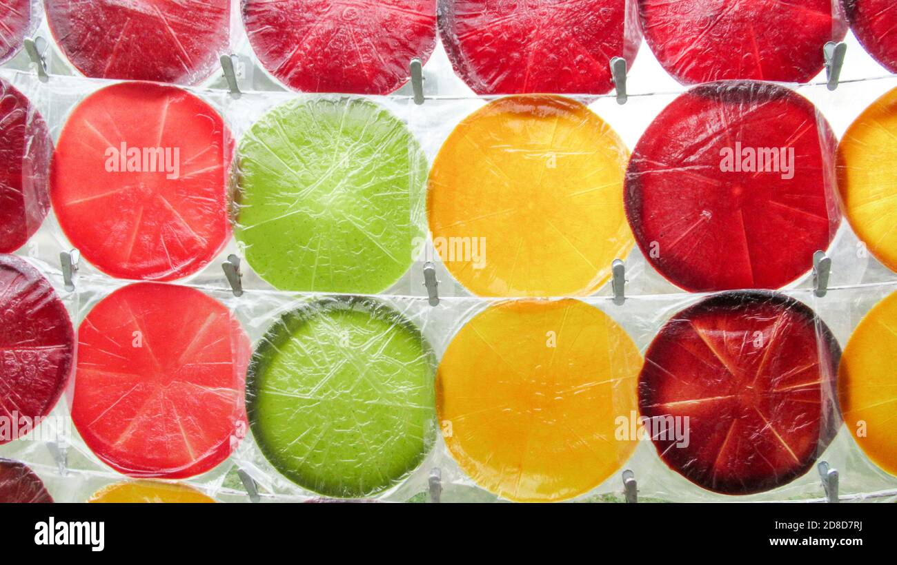 Azerbaijan, Kyalve, traditional fruit lavash, pressed dried fruit Stock ...