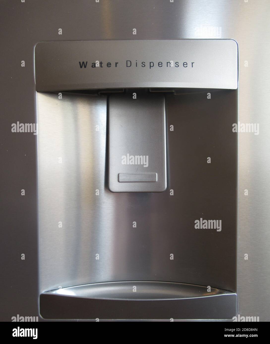 Water dispenser in modern steel fridge Stock Photo - Alamy