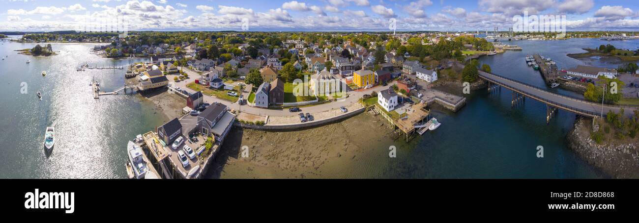 Portsmouth historic city center and Waterfront of Piscataqua River ...