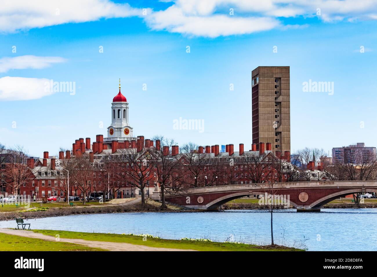 Boston University Bridge with Dunster House Cambridge panorama and ...
