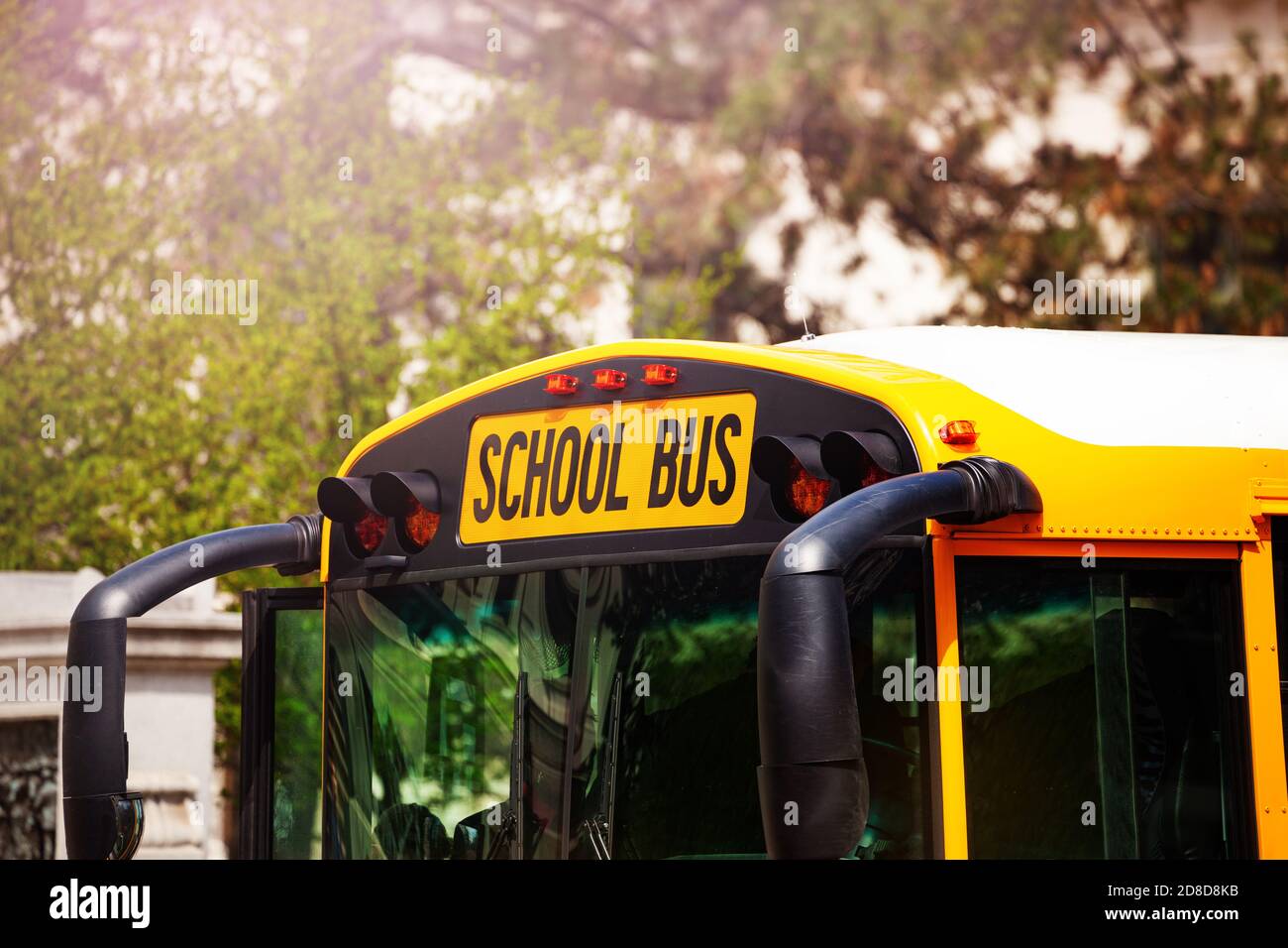 Children school bus window hi-res stock photography and images - Alamy