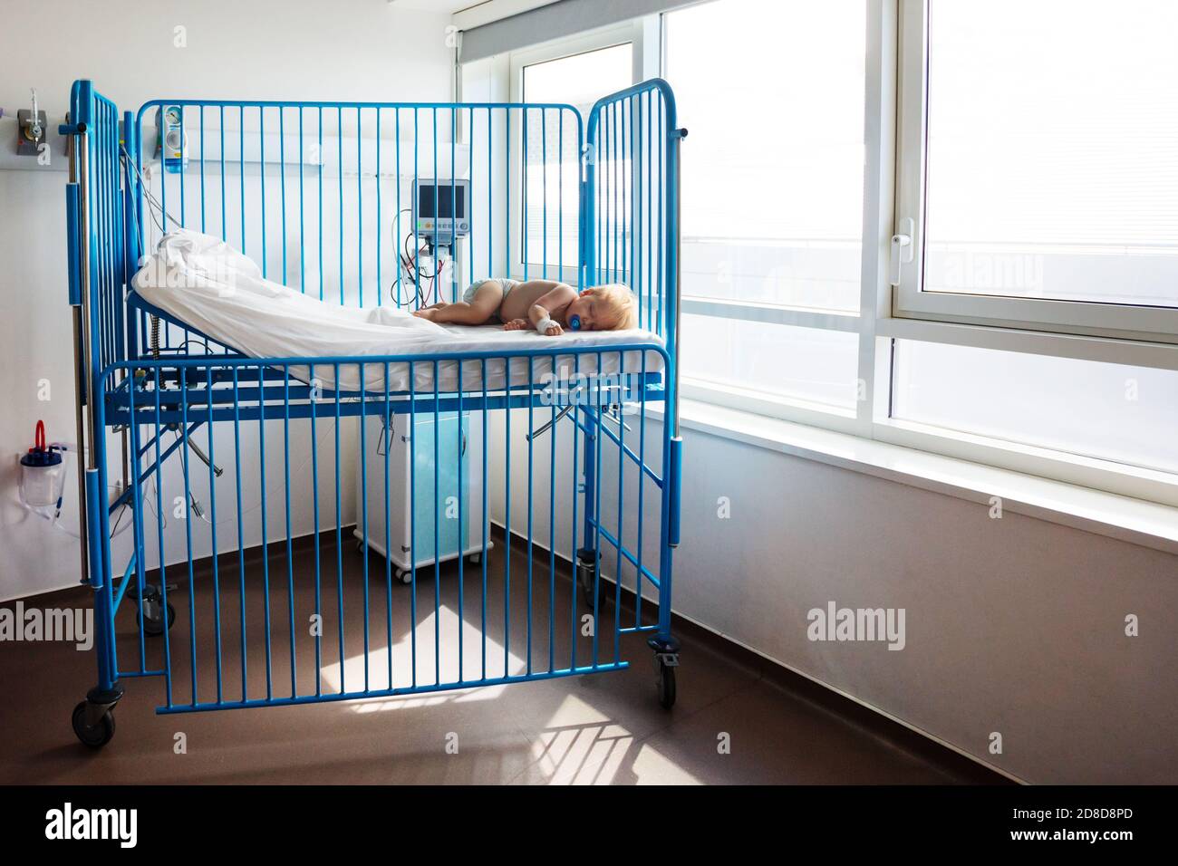 Sleeping In Pediatric Hospital Crib