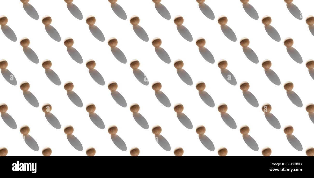 Seamless pattern with wooden ball. Abstract still life of wooden ...