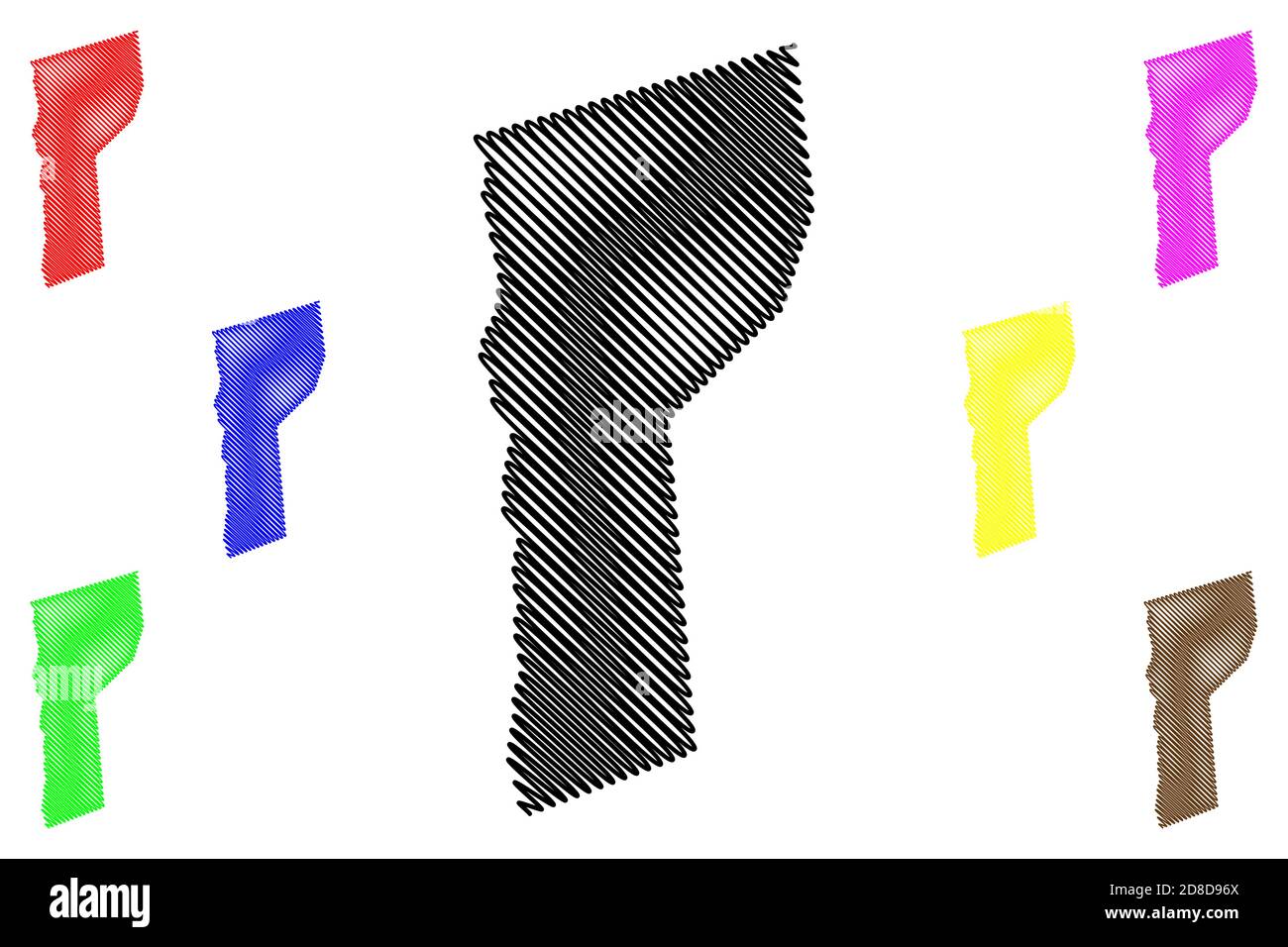 St. James (Barbados, Parishes of Barbados) map vector illustration ...