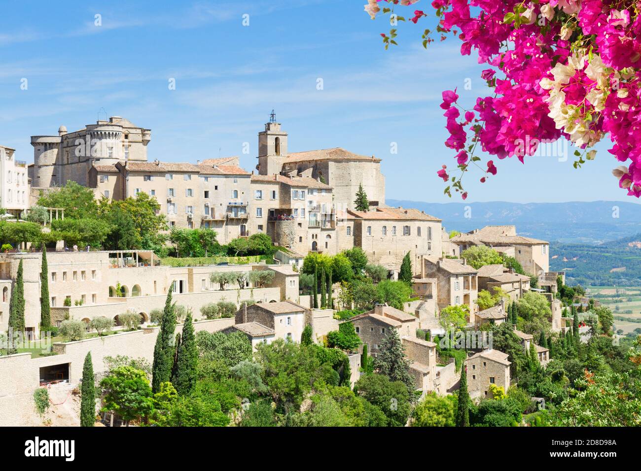 panorama of Gordes Stock Photo - Alamy