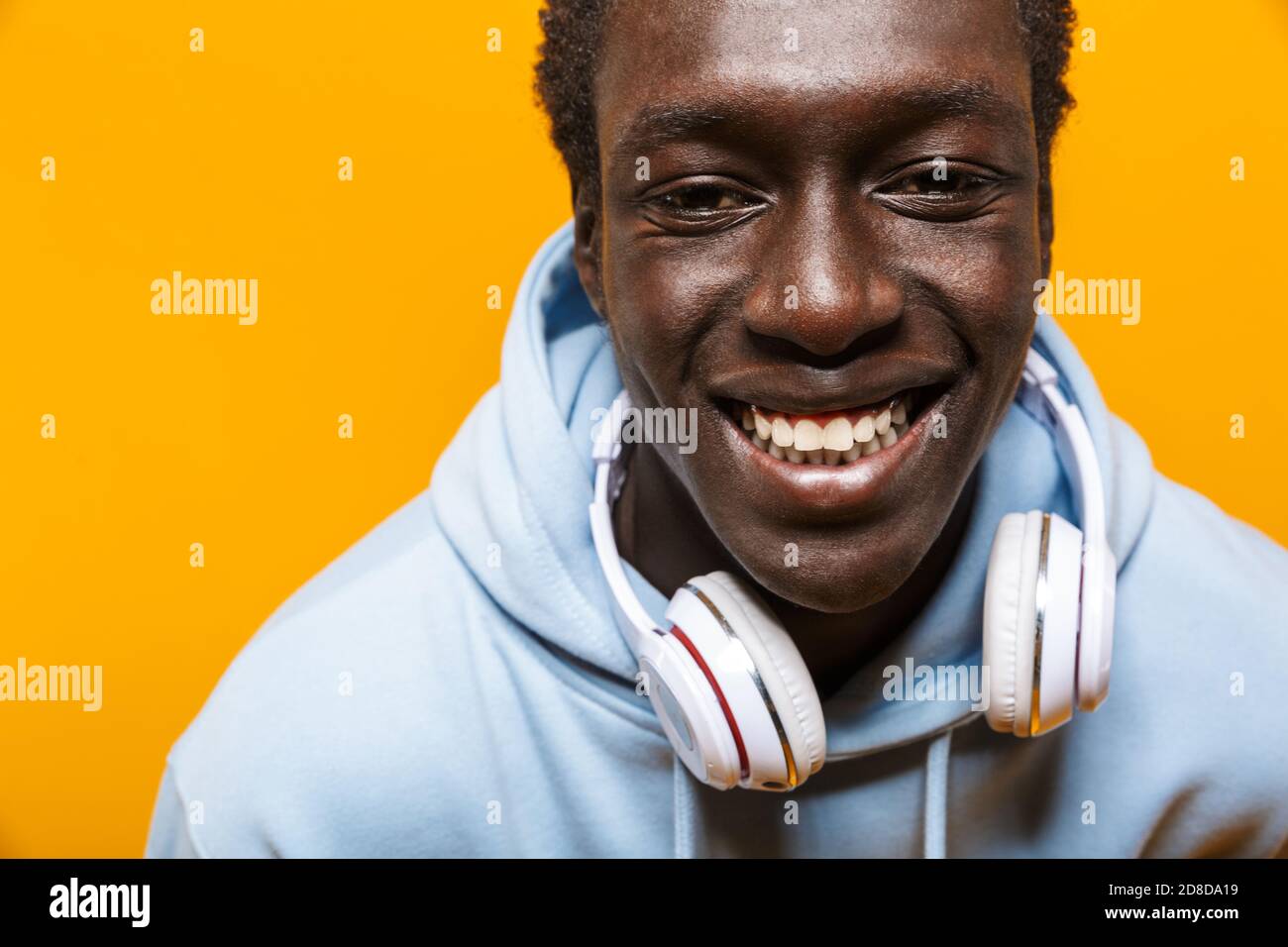 Satisfied african guy enjoying music hi-res stock photography and ...