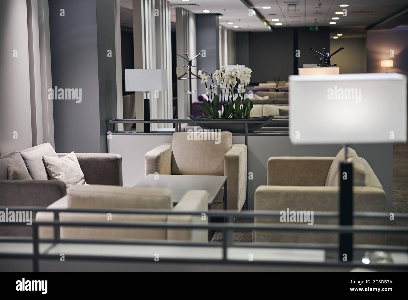 First class lounge at the airport terminal Stock Photo - Alamy