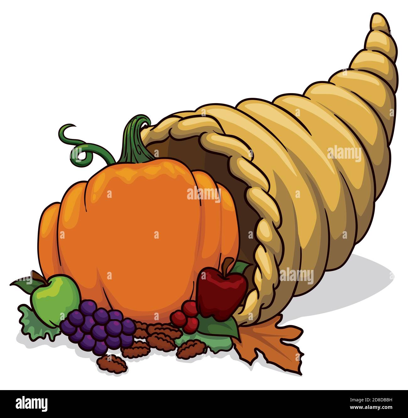 Vector illustration horn plenty hi-res stock photography and images - Alamy