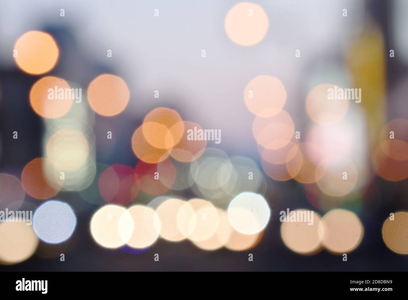 blurry of lamp pole on walkway in street of Hokkaido Japan Stock Photo ...