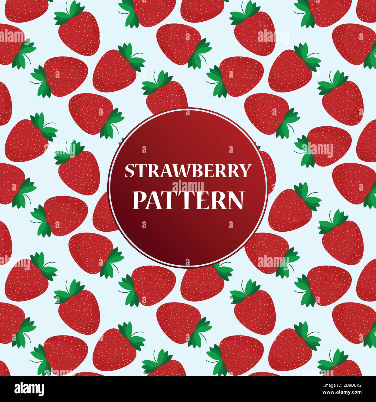 Realistic strawberry seamless pattern background Stock Vector Image ...