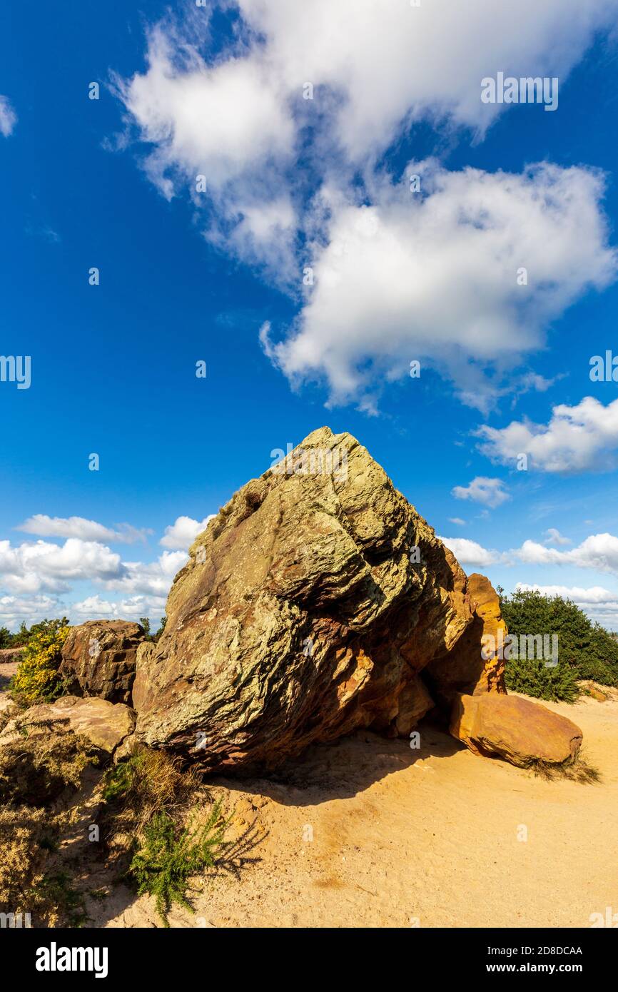 Agglestone Rock on Godlingston Heath near Studland, Dorset, England ...