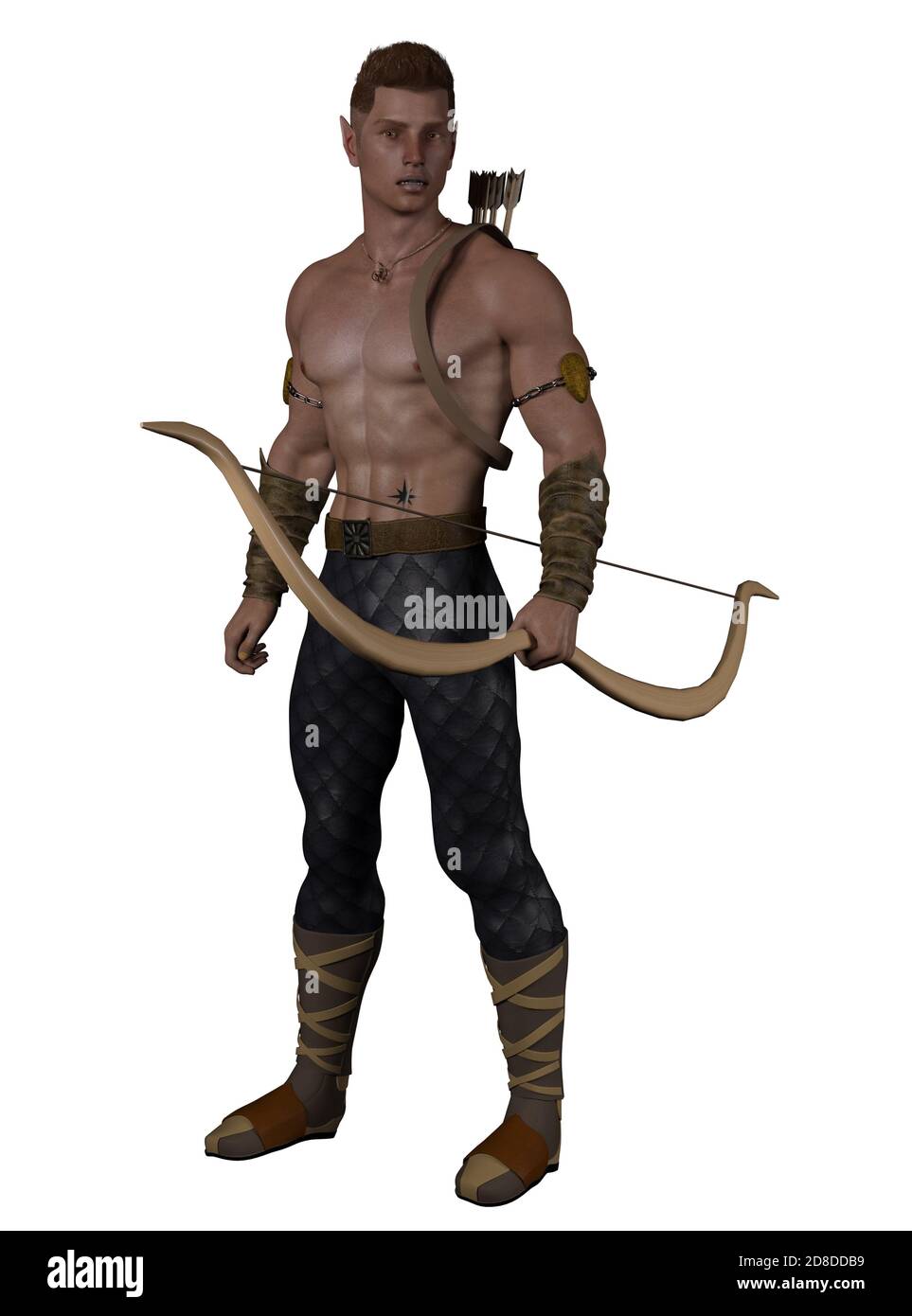 Archer pose Cut Out Stock Images & Pictures - Alamy