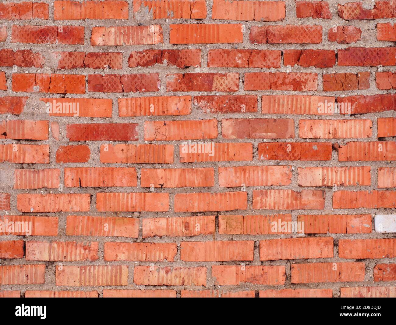 Old red brick wall surface background, brickwork texture Stock Photo ...