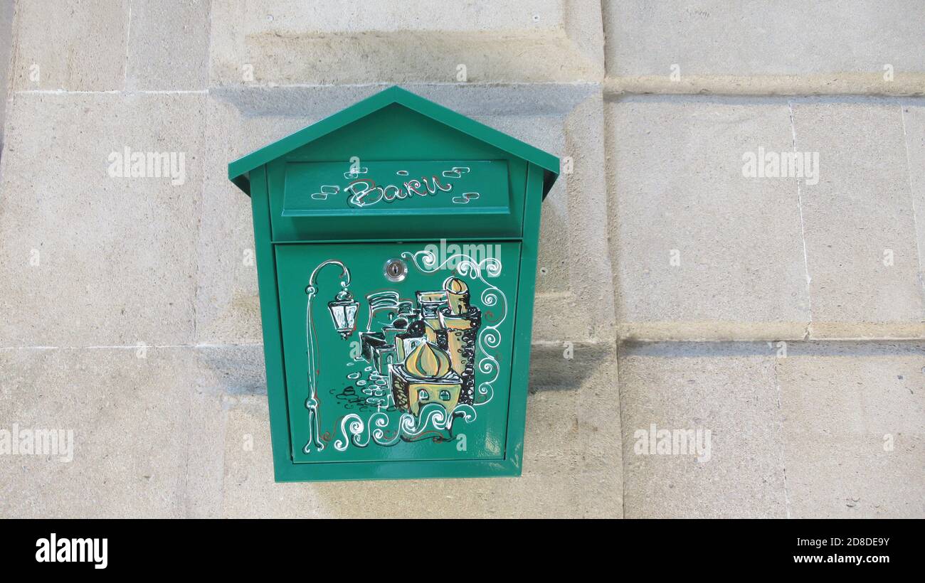 Baku, Azerbaijan, July 5 2020 : Traditional local post box Stock Photo ...