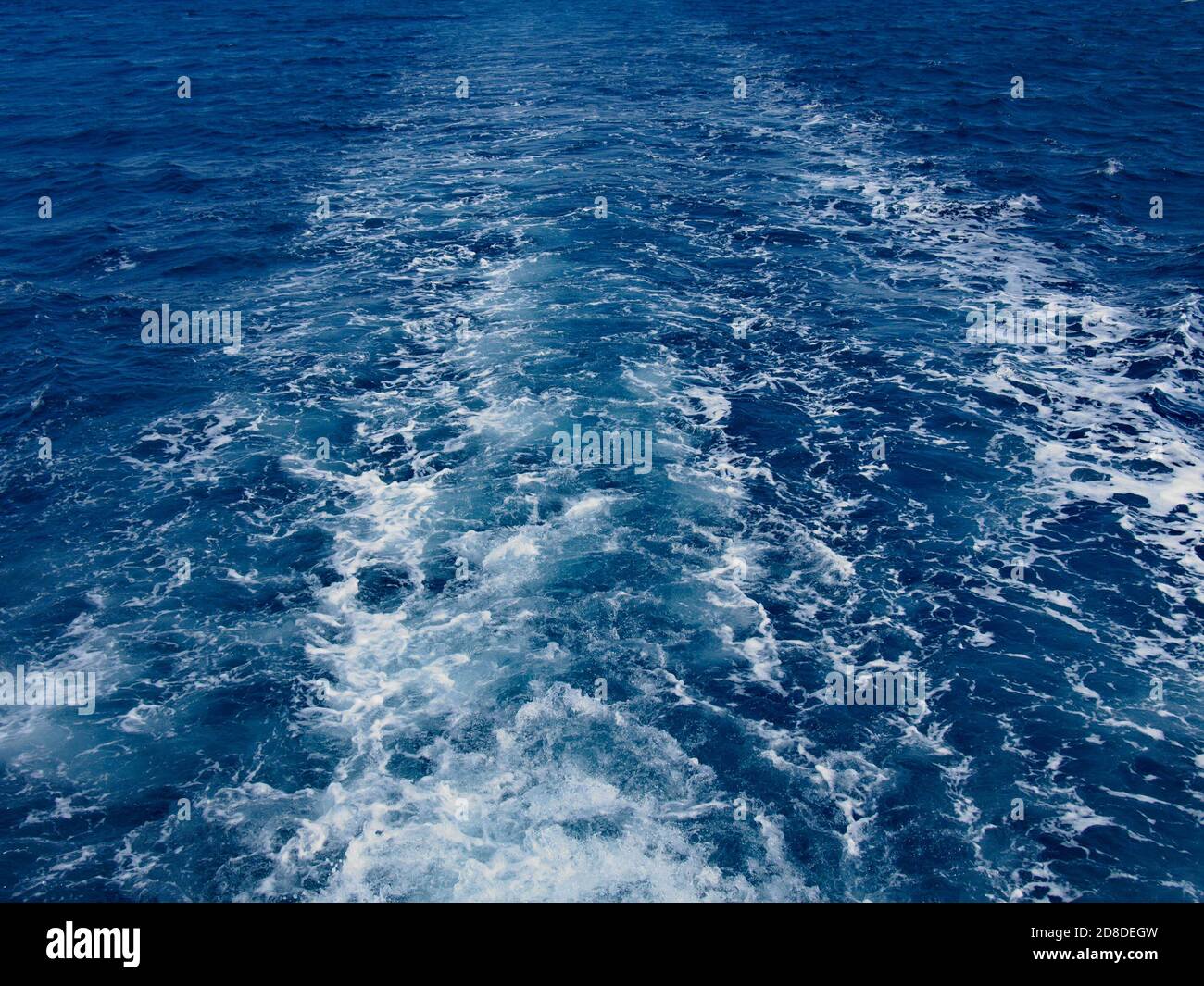 Cruise ship wake on the sea surface, ocean boat foam trail Stock Photo ...