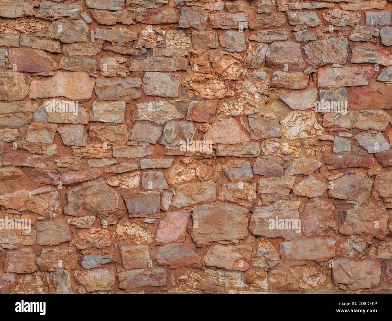 Old clay stone wall background, texture Stock Photo - Alamy