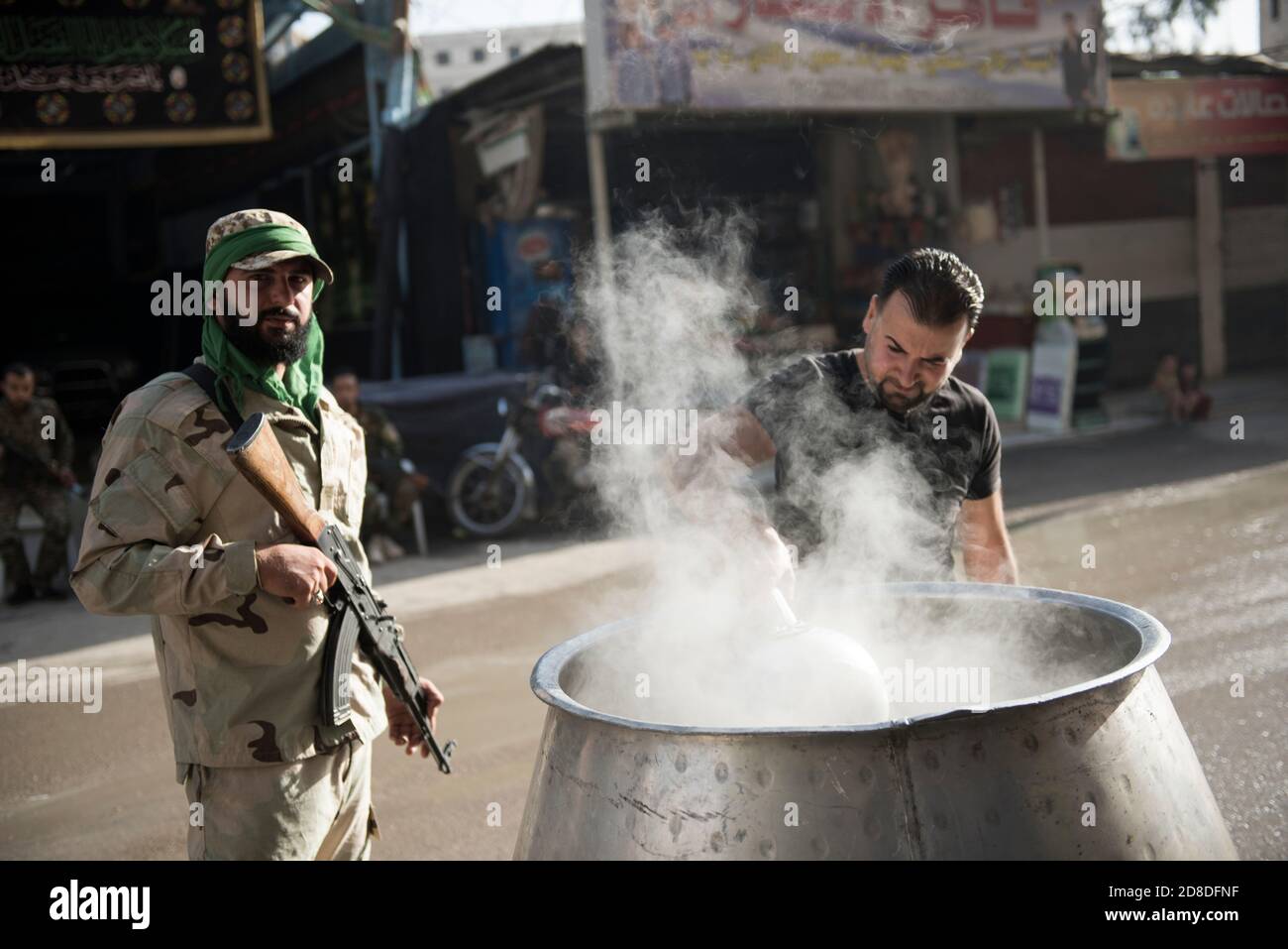 Photos show the ceremony of Hussein death in Damascus 2020 Stock Photo ...
