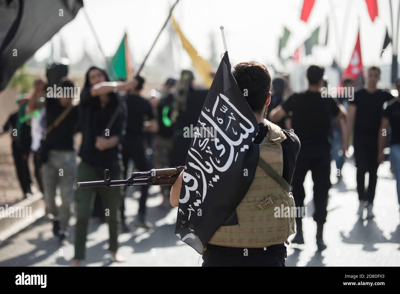 Photos show the ceremony of Hussein death in Damascus 2020 Stock Photo ...
