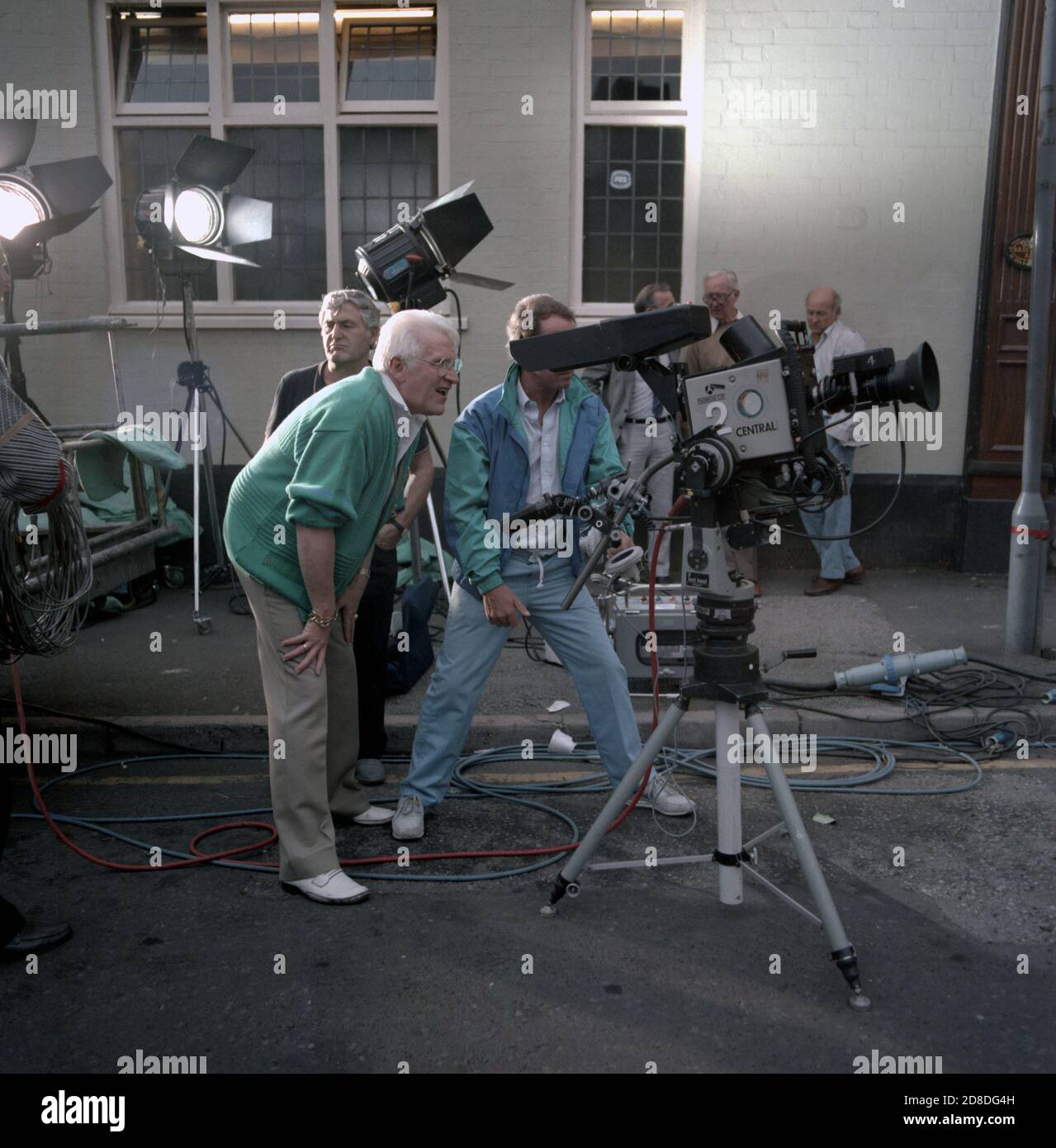 TV Director Peter Harris Central TV Birmingham directing an outside ...