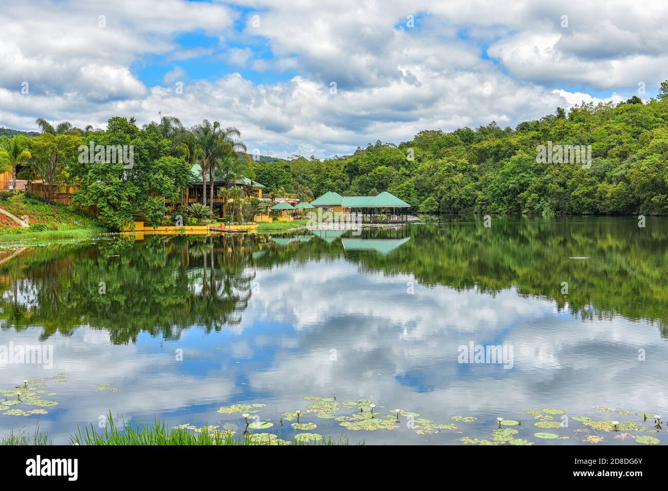 Bambuu Lakeside Lodge near Hazyview, Mpumalanga, South Africa Stock ...