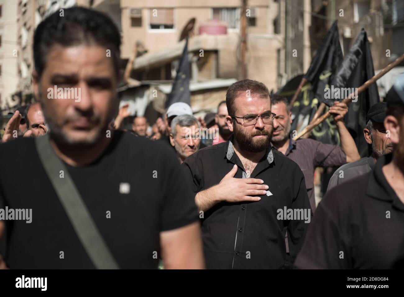Photos show the ceremony of Hussein death in Damascus 2020 Stock Photo ...