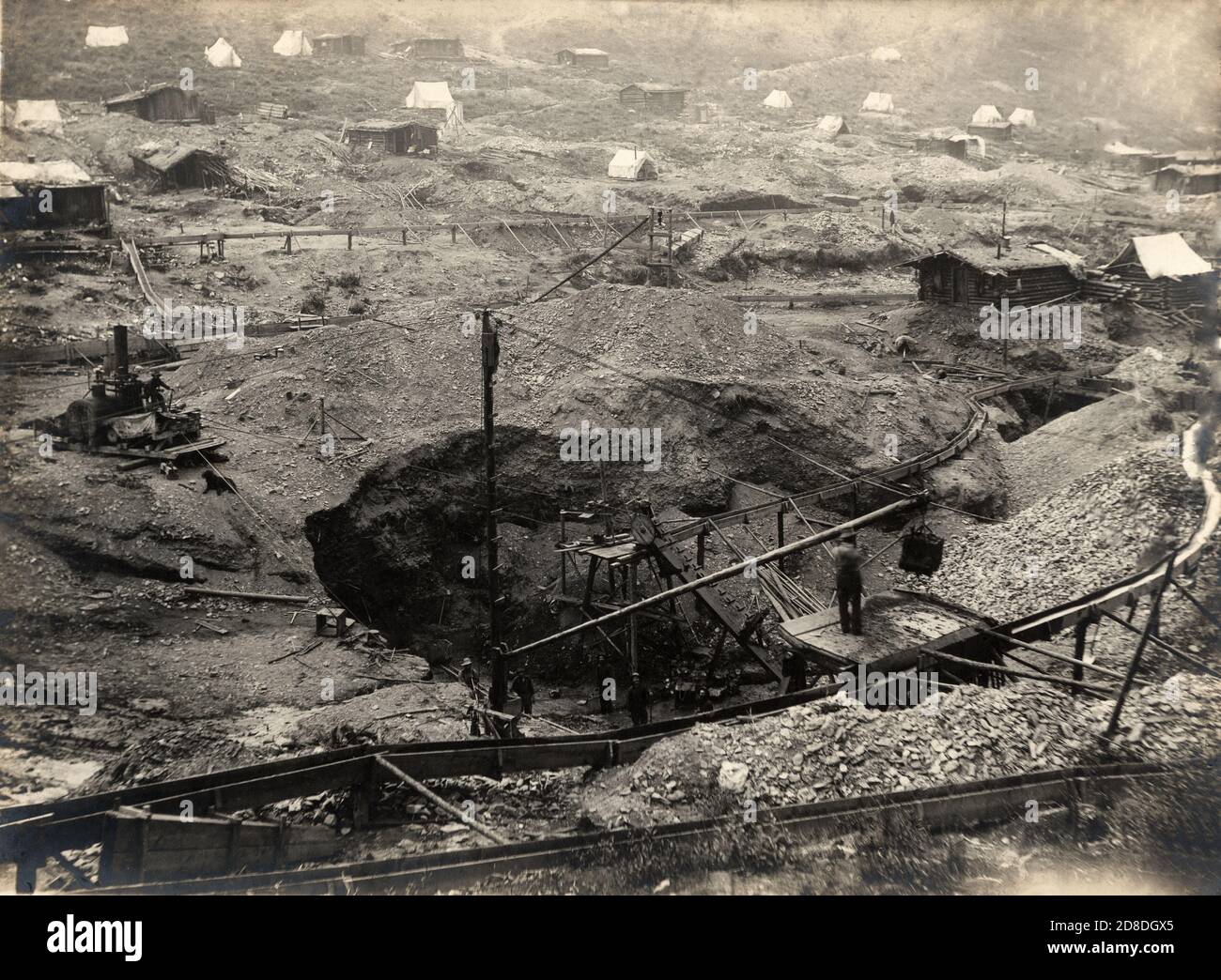 Alaska Goldrush 1890s Stock Photo - Alamy