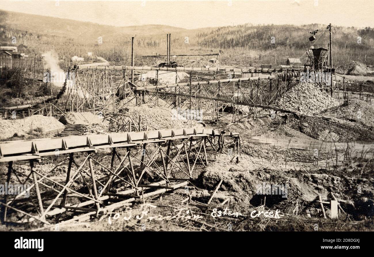 Alaska Goldrush 1890s Stock Photo - Alamy