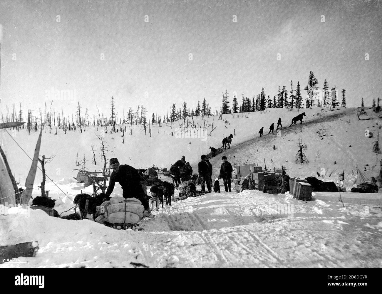 Alaska Goldrush 1890s Stock Photo - Alamy