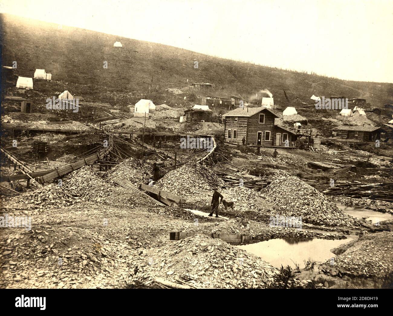 Alaska Goldrush 1890s Stock Photo - Alamy