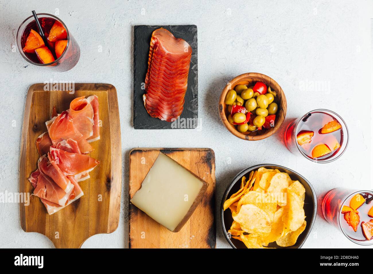 Iberian ham manchego cheese hi-res stock photography and images - Alamy