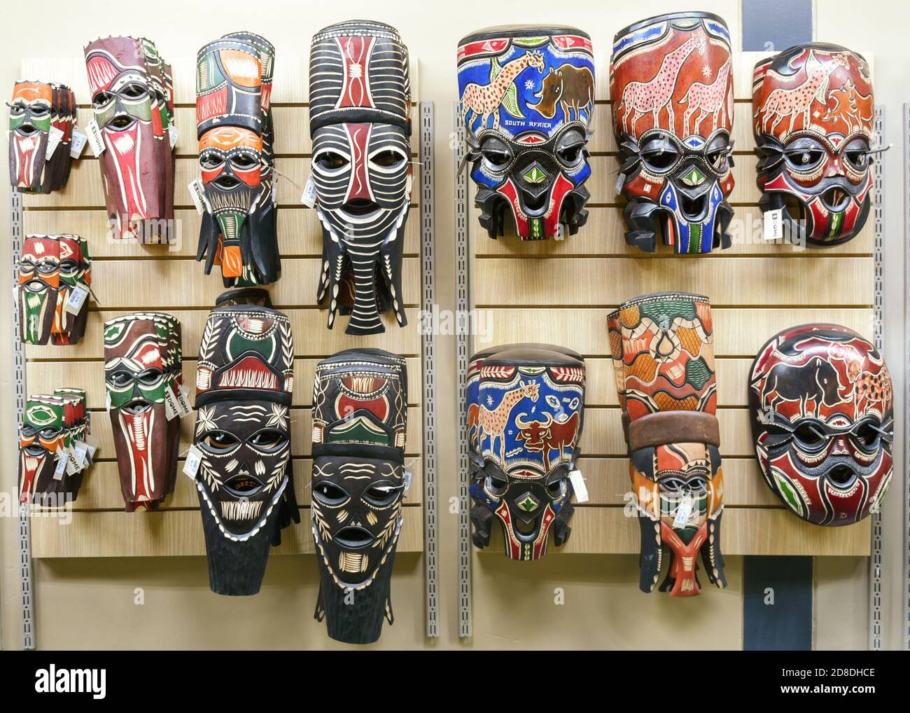 African wooden masks hi-res stock photography and images - Alamy