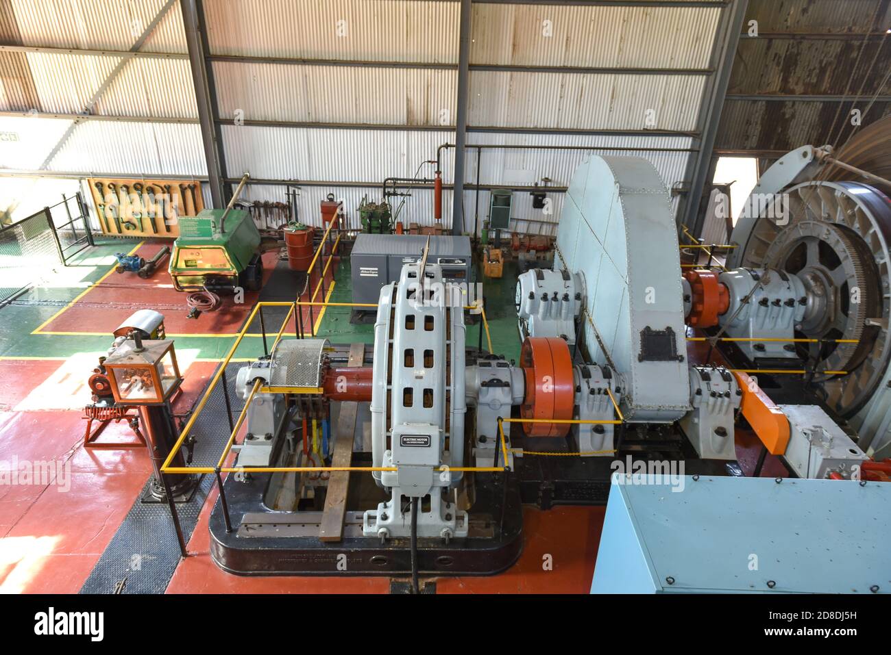 Old machinery in Gold Reef City used in mining, Johannesburg, South ...