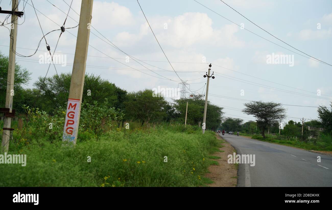 At the intersection of rural roads hi-res stock photography and images ...