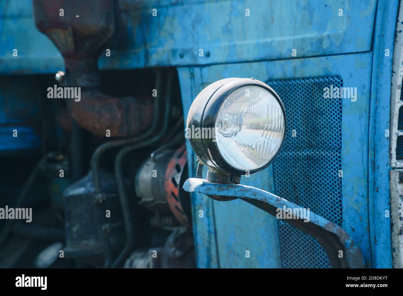 Details of an old tractor close up Stock Photo - Alamy