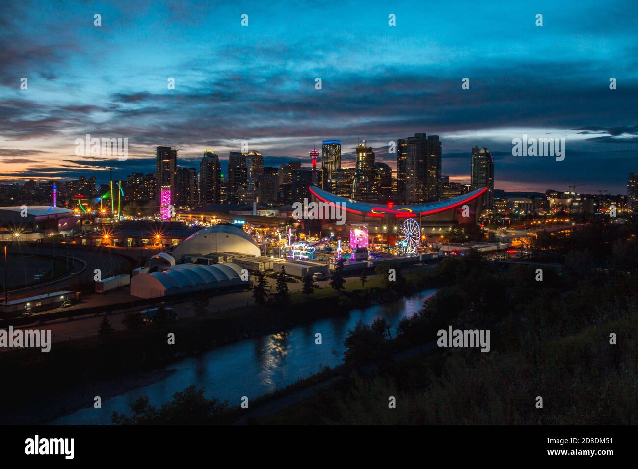 CALGARY, CANADA - Jul 11, 2018: Beautiful City of Calgary skyline ...
