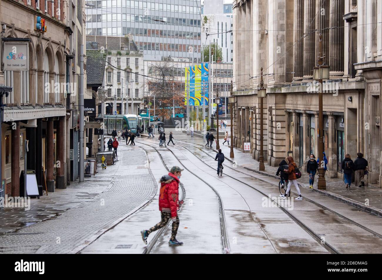 Cheapside in Nottingham ahead of the city moving into the Tier 3 alert ...