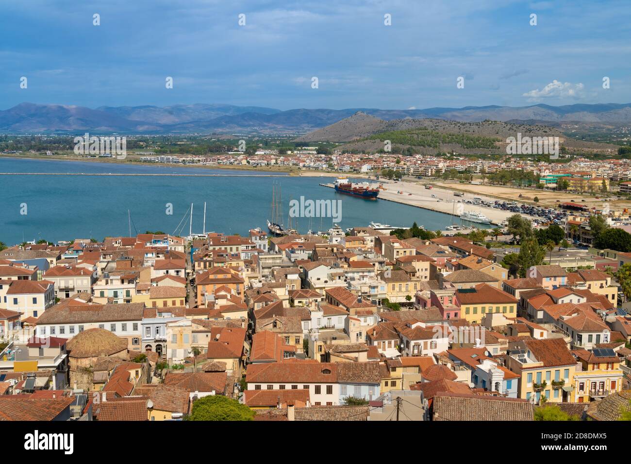 Nafplio a pretty seaport town in the Peloponnese, Greece It was the ...